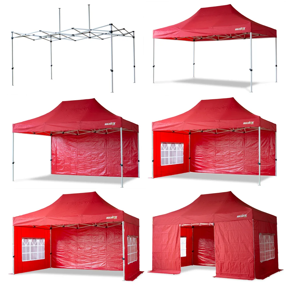 Bulhawk® 3m x 4.5m Premium Hex 40 Heavy-Duty Pop-Up Gazebo | Ultimate ...